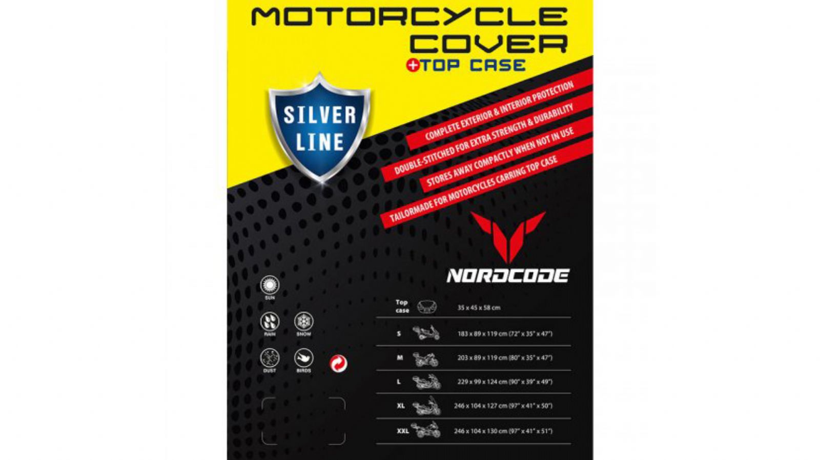 Kάλυμμα μοτοσυκλέτας Nordcode Cover - accessories