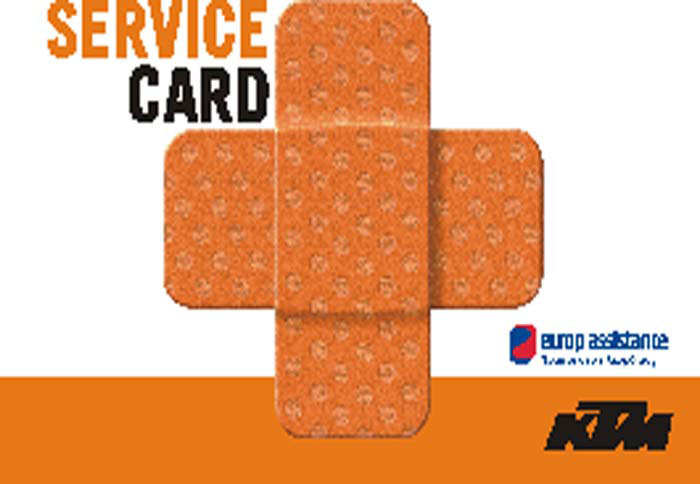 KTM Service Card - ktm
